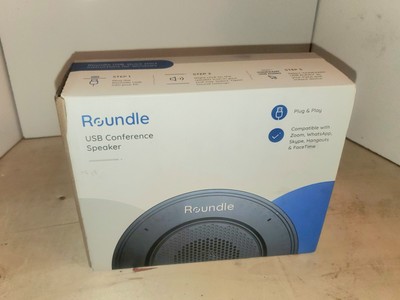 ROUNDLE USB Conference Speakera & Microphone, Plug & Play, for Zoom ...