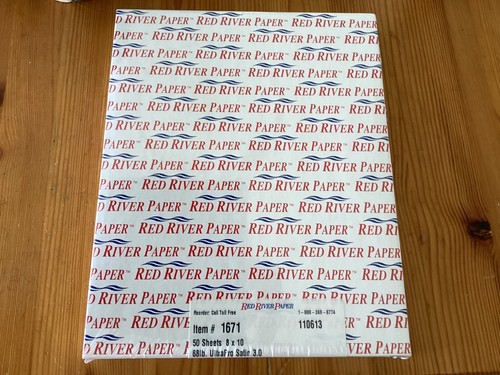 Red River Paper 8 x 10 68 lb Ultra pro Satin 3.0 - 50 Sheets sealed ...