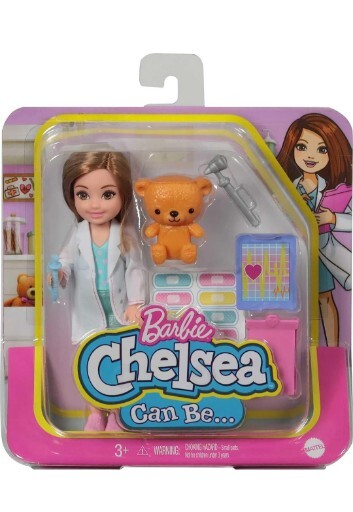 Mattel~ Barbie Doctor Chelsea Doll, Nurse, bandaid emergency First Aid ...