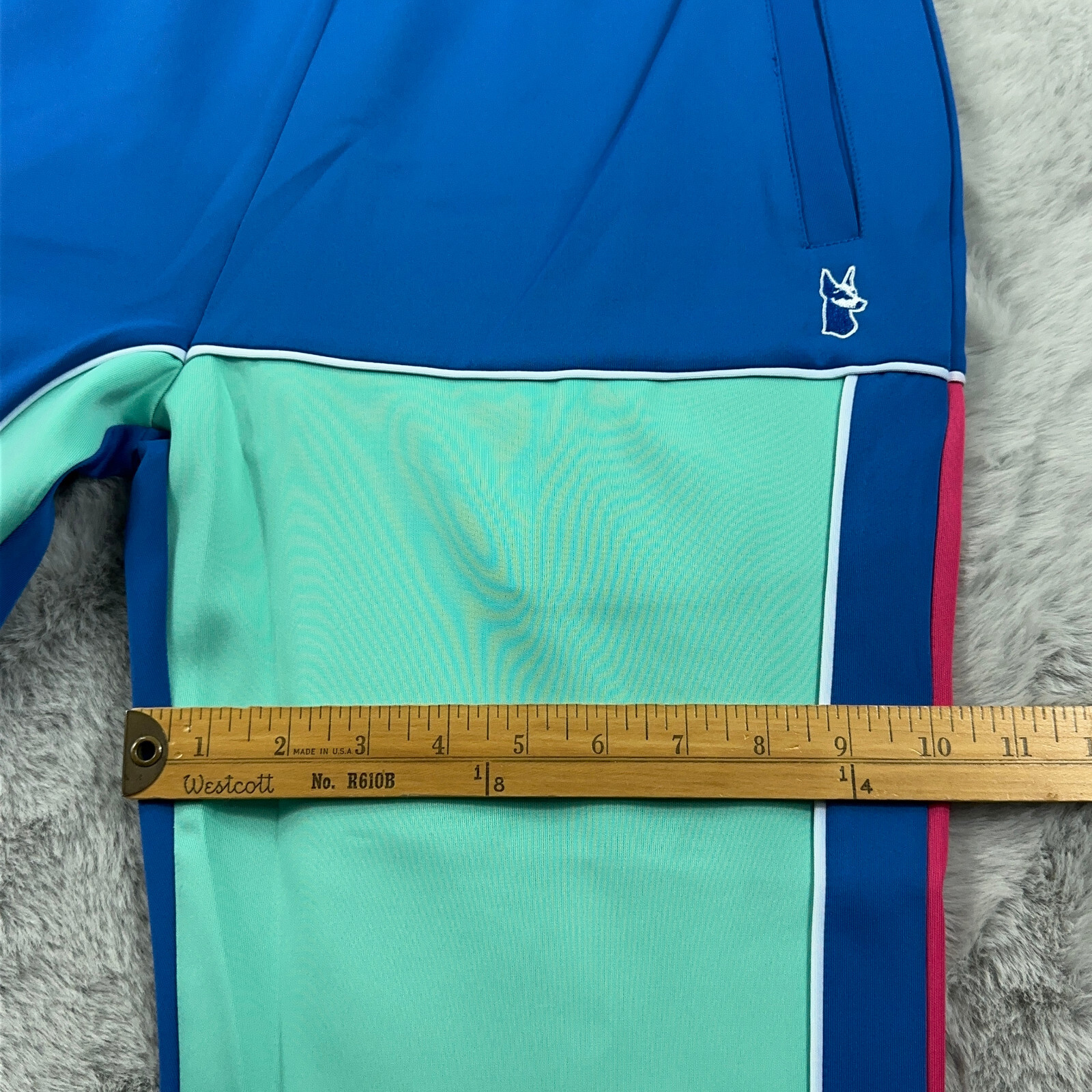 Makobi Track Pants Mens Blue Green Filthy Royal Slim Straight Ankle Zip ...