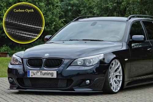Frontspoiler aus ABS passend für BMW 5er E60 E61 M-Paket mit ABE Carbon ...