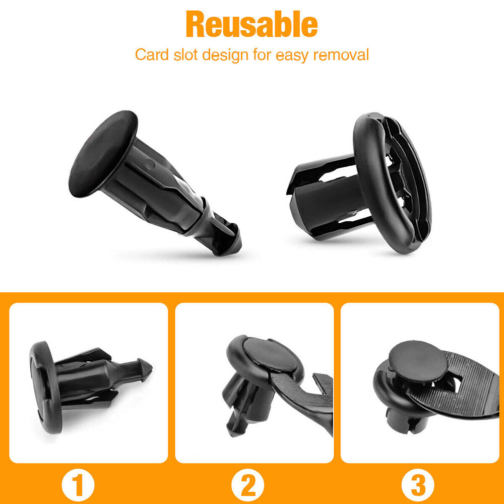 105PCS Car Plastic Trim Removal Pry Tool Clip Trim Car Push Pin Rivet ...