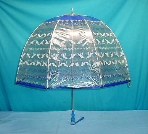 Clear Vinyl Bubble Dome Umbrella Large Windproof Rain… - Gem