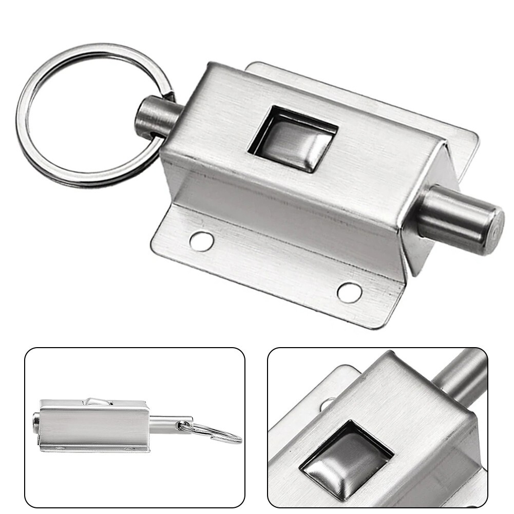 Sturdy Stainless Steel Door Bolt Reliable Spring Loaded Auto Sliding ...