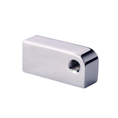 Polish CNC headlight mount bracket block Harley FXST FXWG FXDWG FXSB ...