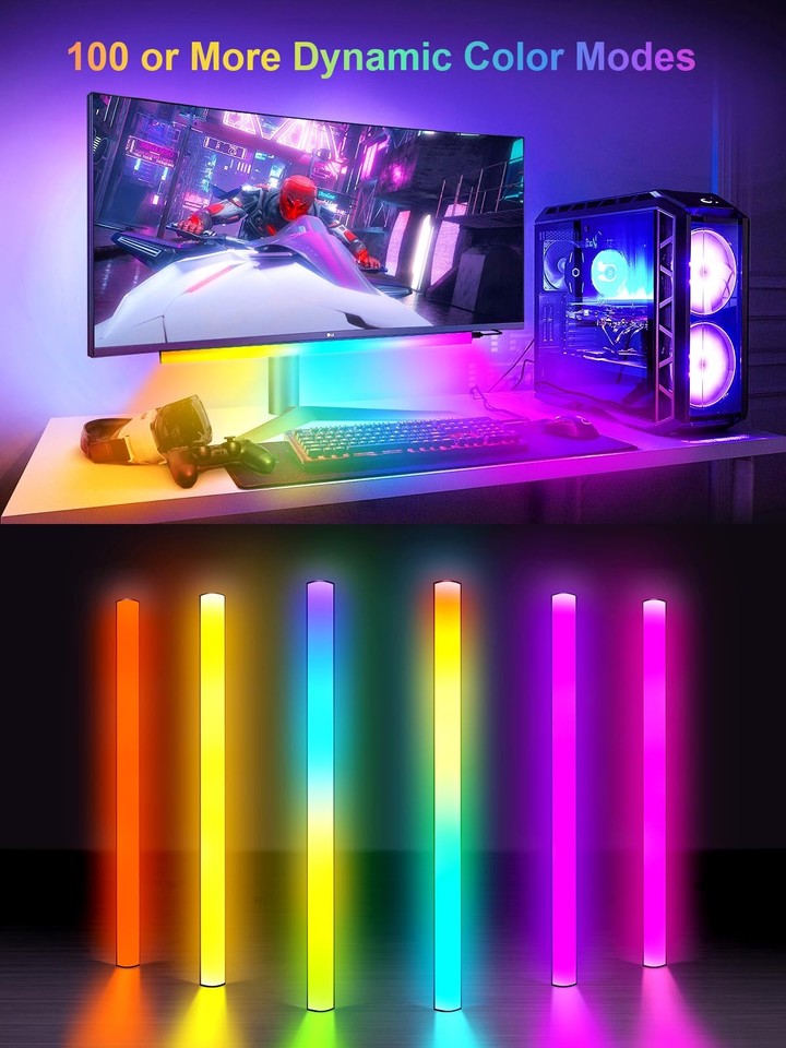 Monitor Down Light Bar RGB Screen Desk Lamp PC Dimmable LED Dynamic ...