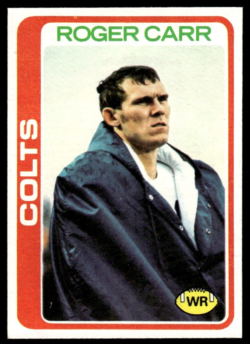 1978 TOPPS ROGER CARR K BALTIMORE COLTS #195 | eBay