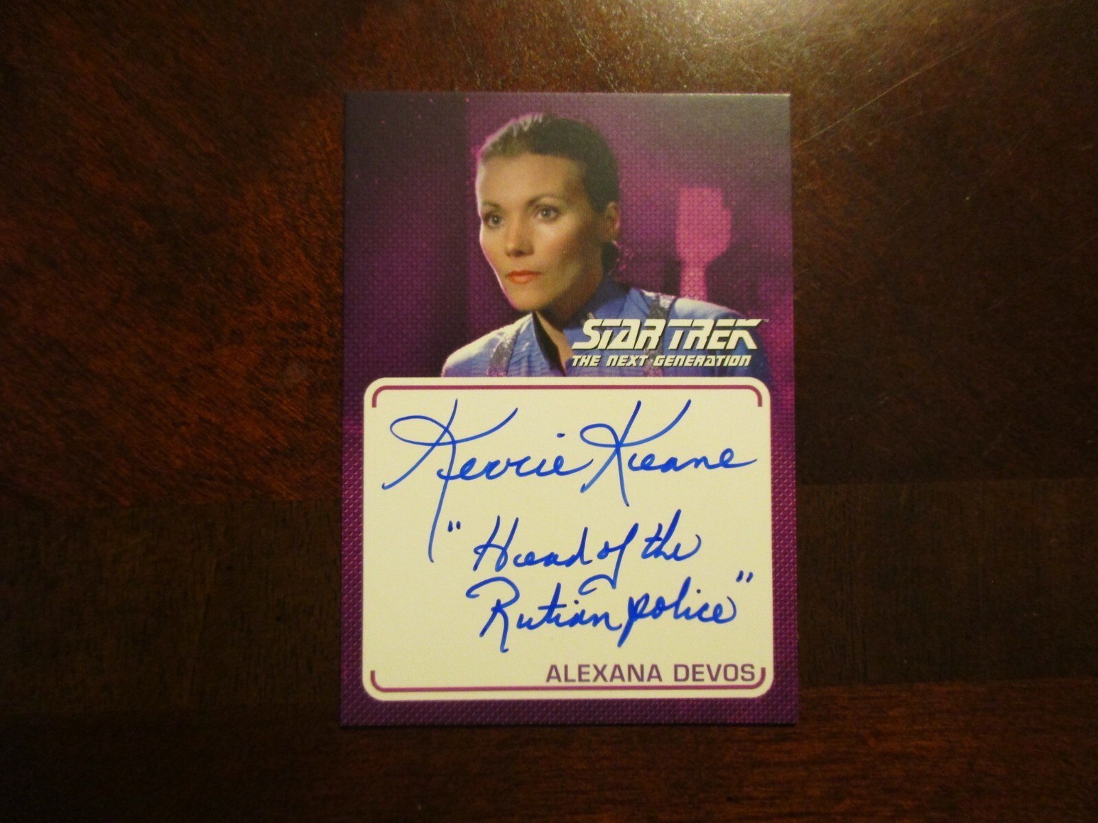 Star Trek The Next Generation Archives & Inscriptions KERRY KEANE ...