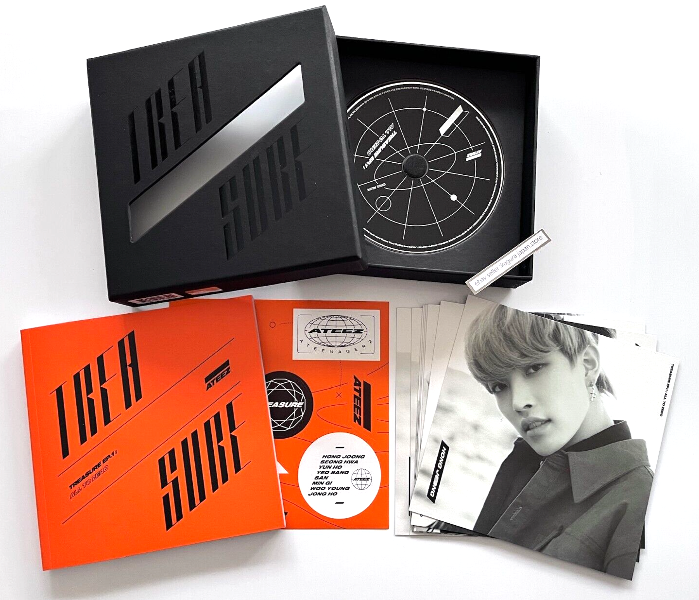 ATEEZ TREASURE EP.1 All To Zero CD + Postcards + Random Poster + etc ...