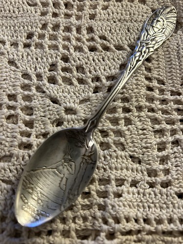 1891 High Rock Spring Saratoga NY Indian Chief Spoon 6” Sterling Silver ...