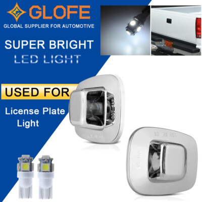 2X Clear Lens LED License Plate Lights Tag For Chevy S10 Tahoe GMC ...