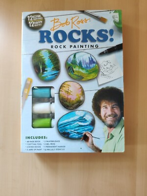 Rocks! Bob Ross Rock Painting (Thunder Bay Row, 2021) Open Box Unused ...
