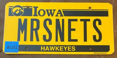 Iowa VANITY License Plate MRS NETS | eBay