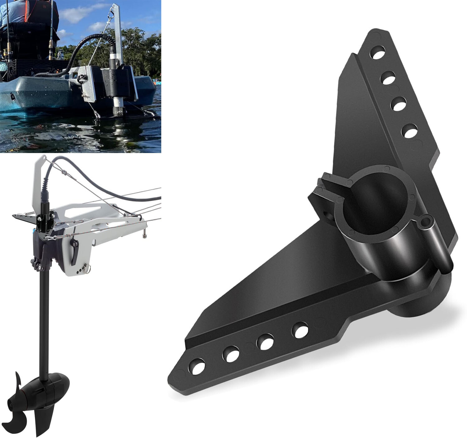 NK-180S Steering Triangle Bracket For Newport Brushless Kayak Trolling ...