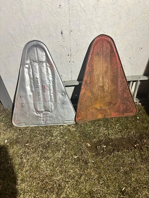 VINTAGE SNO WING RED METAL SNOW SLED BY BLAZON | eBay