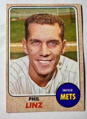 1968 Topps # 594 Phil Linz New York Mets NM | eBay