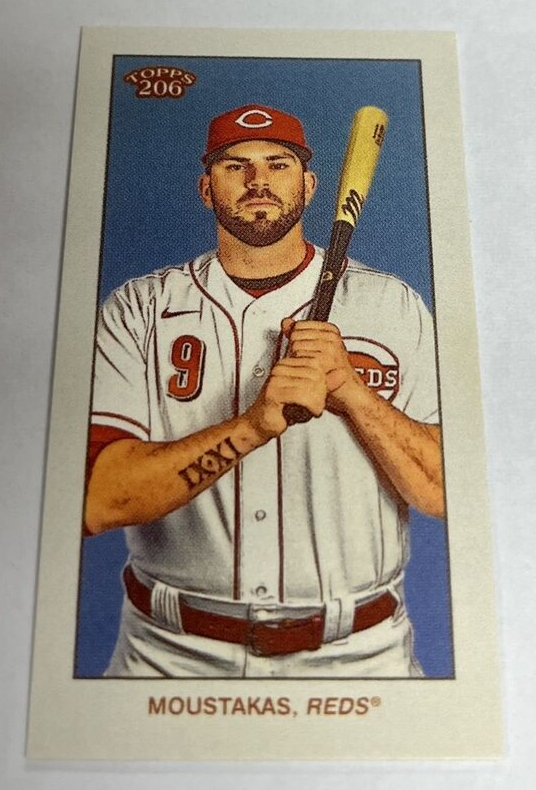 2021 Topps T206 (Wave 2) Baseball #36 Mike Moustakas (Cincinnati Reds ...