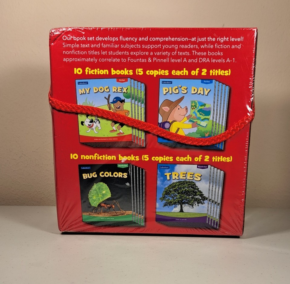 LAKESHORE LEARNING Level A Guided Reading Fiction & Non-Fiction 20-Book ...