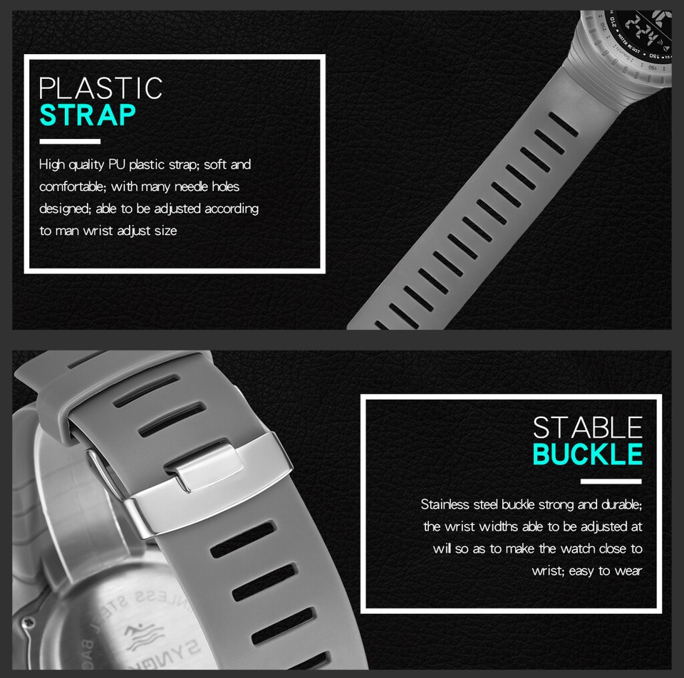 Men's Military Tactical LED Digital Sports Watch Backlight Wristwatch ...