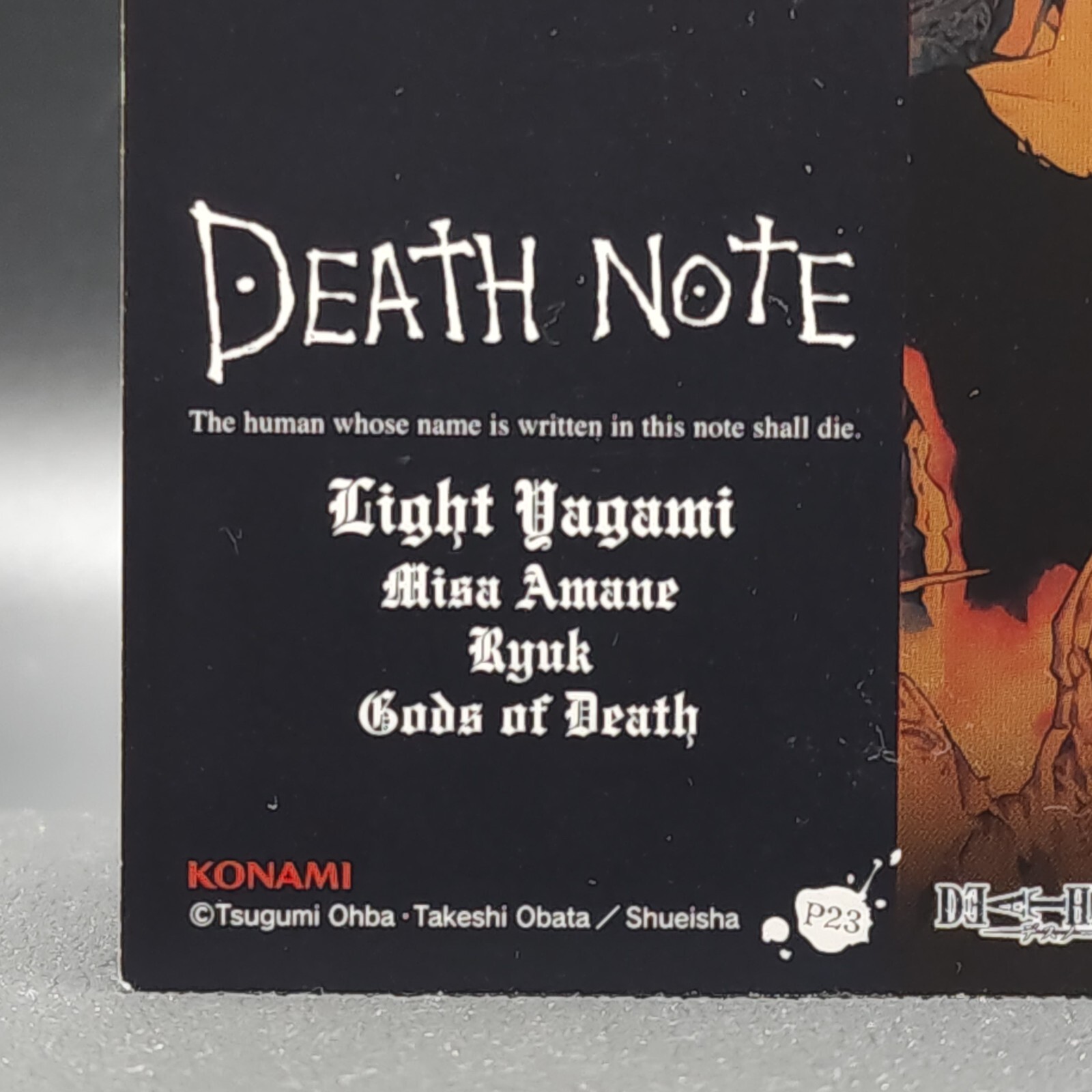 Light Yagami Misa Amane Ryuk Death Note Card TCG P23 KONAMI Japanese F ...