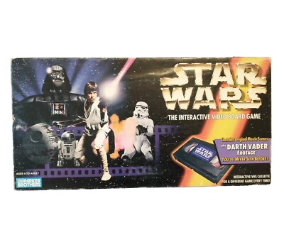 Vintage 1996 Star Wars The Interactive VHS Video Board Game Parker Bros ...