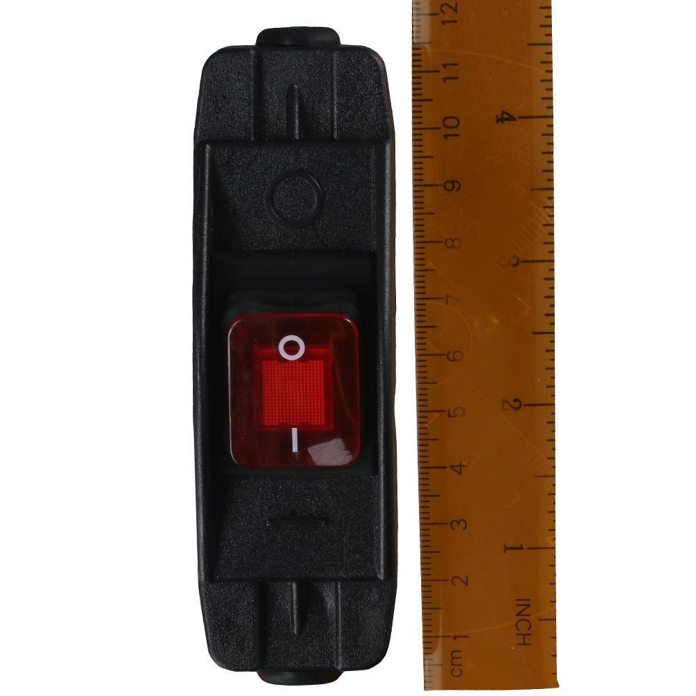 4 Pin ON Off Switch Red LED Lighted Switches Parts Electric Appliances ...