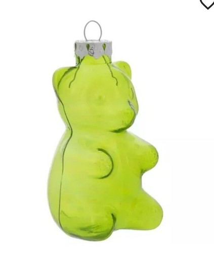 HOBBY LOBBY GLASS GUMMY BEAR TREE ORNAMENT NEW GREEN | eBay