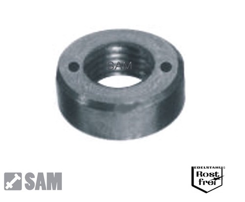 Zweilochmuttern DIN 547 Edelstahl A2 M5 bis M10 -Rundmuttern mit Zweilochantrieb | eBay