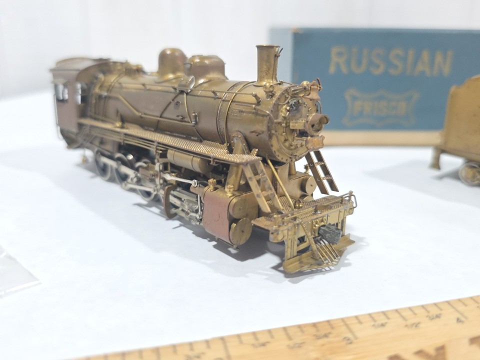PFM United Brass HO Scale Frisco 2-10-0 Russian Decapod Loco Runs Read ...