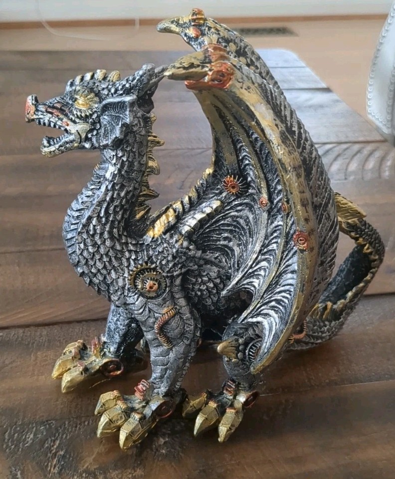 Steampunk Dragon Figurine Statue | eBay