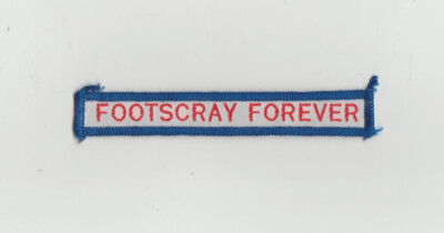 FOOTSCRAY FOOTBALL ClUB DUFFLE COAT TAG NAME vintage [ FOOTSCRAY ...