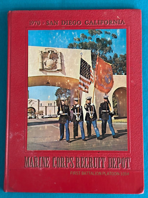 1970 Marine Corps Recruit Depot Year Book San Diego Platoon 1054 USMC ...