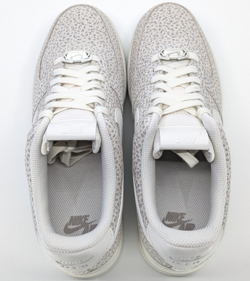 Nike Air Force 1 '07 Premium Safari Low Gray Mens Size 9.5 New AF1 ...