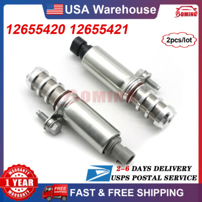 2X New VVT Variable Valve Timing Solenoid For Buick GM Chevy 12655420 ...