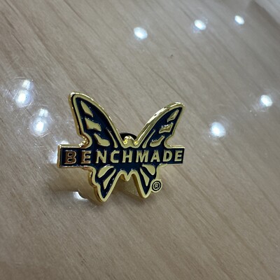 2025 Shot Show Benchmade Knife Butterfly Pin Butterfly Cutout Blue Gold ...