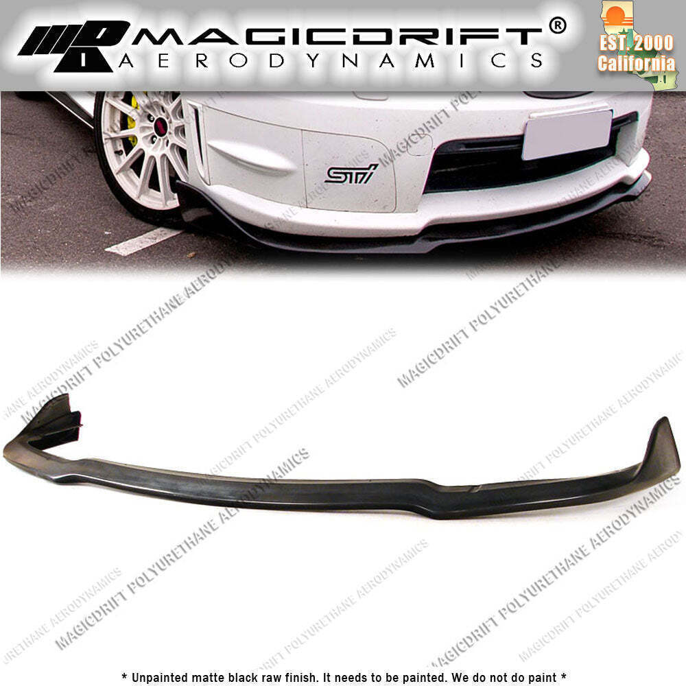 For 06-07 Subaru Impreza STI S204 CS2 V2 V-Spec Style Front Bumper Lip ...