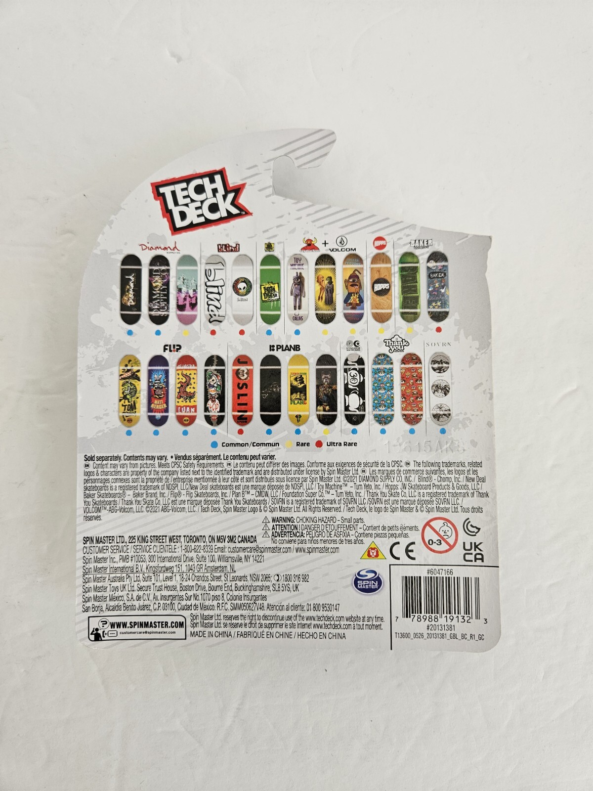 NEW TECH DECK Skateboard Anel Crusher Volcom Fingerboards Series Rare