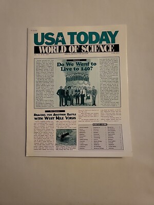 2003 June, USA Today Magazine, World of Science, (CP373) | eBay