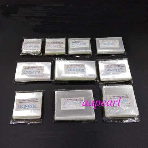 Lots 1000 Pcs Stamp Sleeves Holders Stamp Protection High Quality Pouch ...