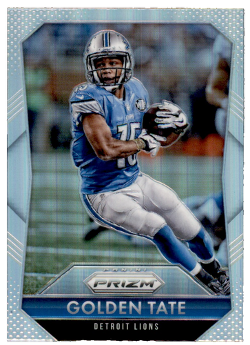 Golden Tate 2015 Panini Prizm Silver #187 Detroit Lions Holo Parallel ...