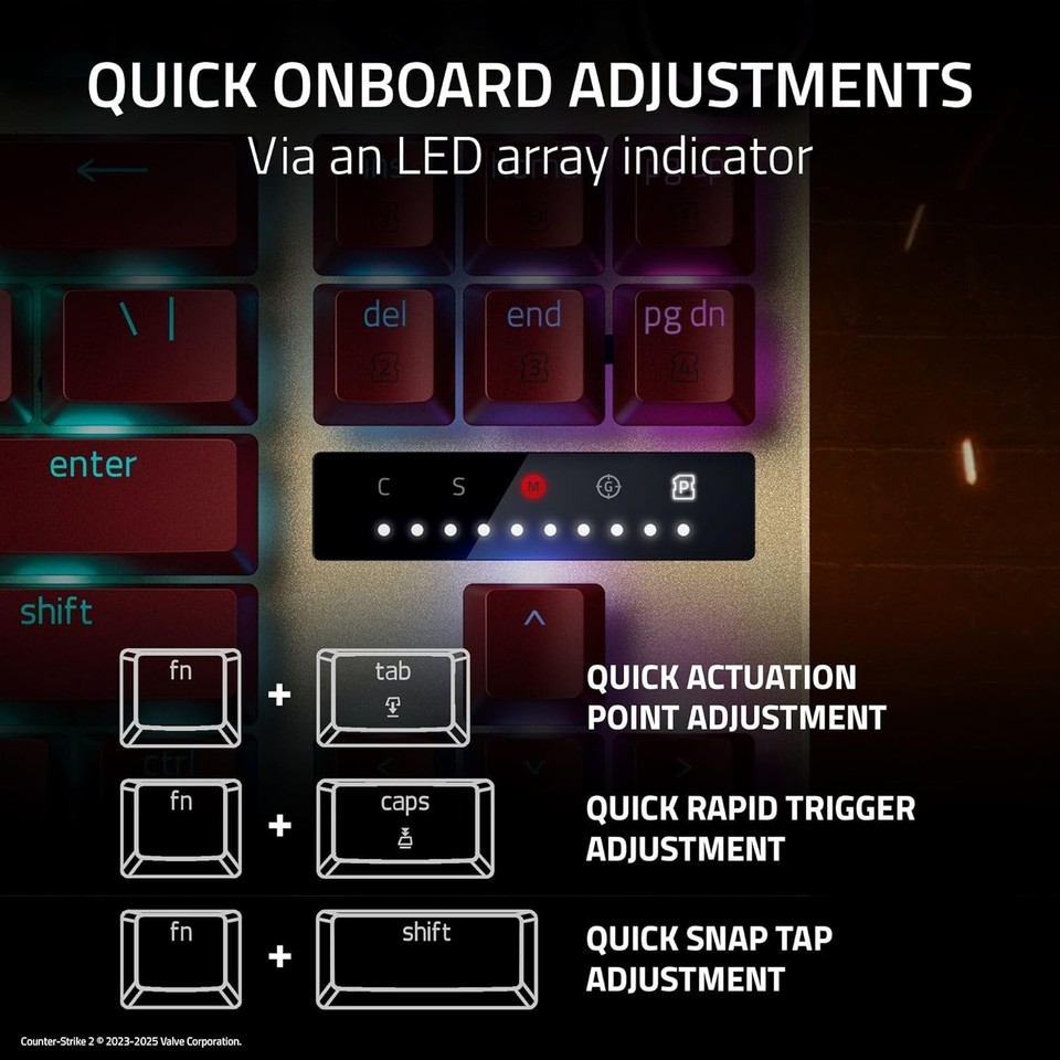 Razer Huntsman V3 Pro TKL Tenkeyless Gaming Keyboard - Counter Strike 2 ...