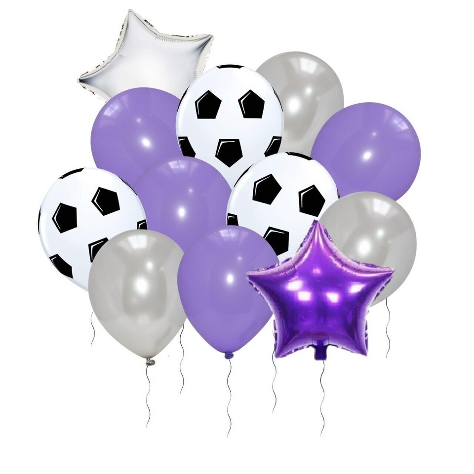 12" Football Balloons Match Soccer Party Kids Birthday Latex Balloon ...