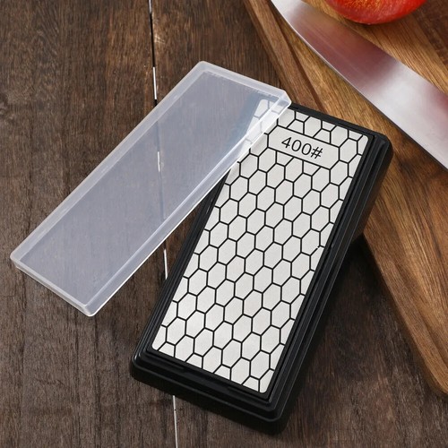 400&1000 Grit Diamond Knife Sharpener Sharpening Stone Whetstone Double ...