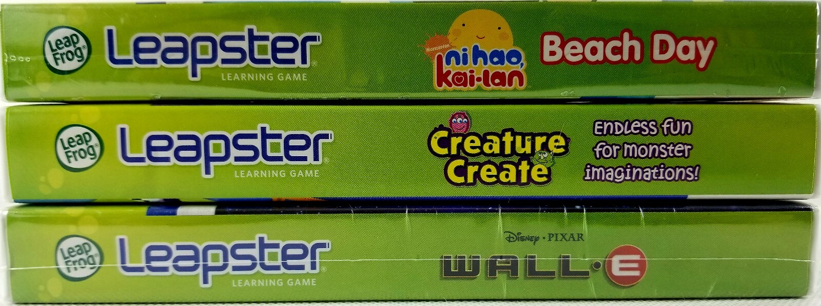 lot of 3 leapster games Creature Create,WALL.E and nihao kai-lan Beach ...