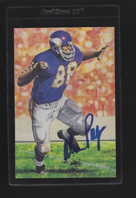 Alan Page Signed 1992 Goal Line Art Card PSA/DNA Certified Authentic ...