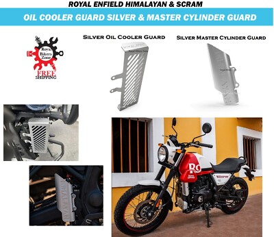 Royal Enfield "Himalayan & Scram 411 Oil Cooler Guard & Master Cylinder ...