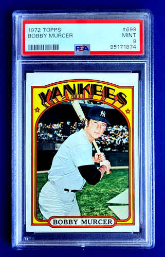 Bobby Murcer 1972 Topps HIGH NUMBER SHORT PRINT #699 Yankees LOW POP ...