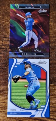 2022 Panini Absolute Extreme Team Bo Bichette LAVA Parallel ET-6 & Base ...