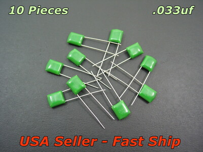 10 Pcs .033uf 100v Guitar Polyester Film Cap Tone Capacitors 333 33nf ...