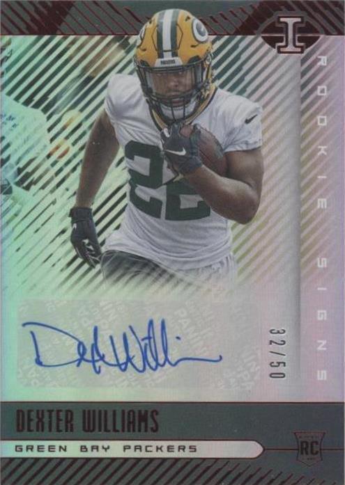 2019 Panini Illusions - Rookie Signs Dexter Williams #RS-DEX Red /50 ...